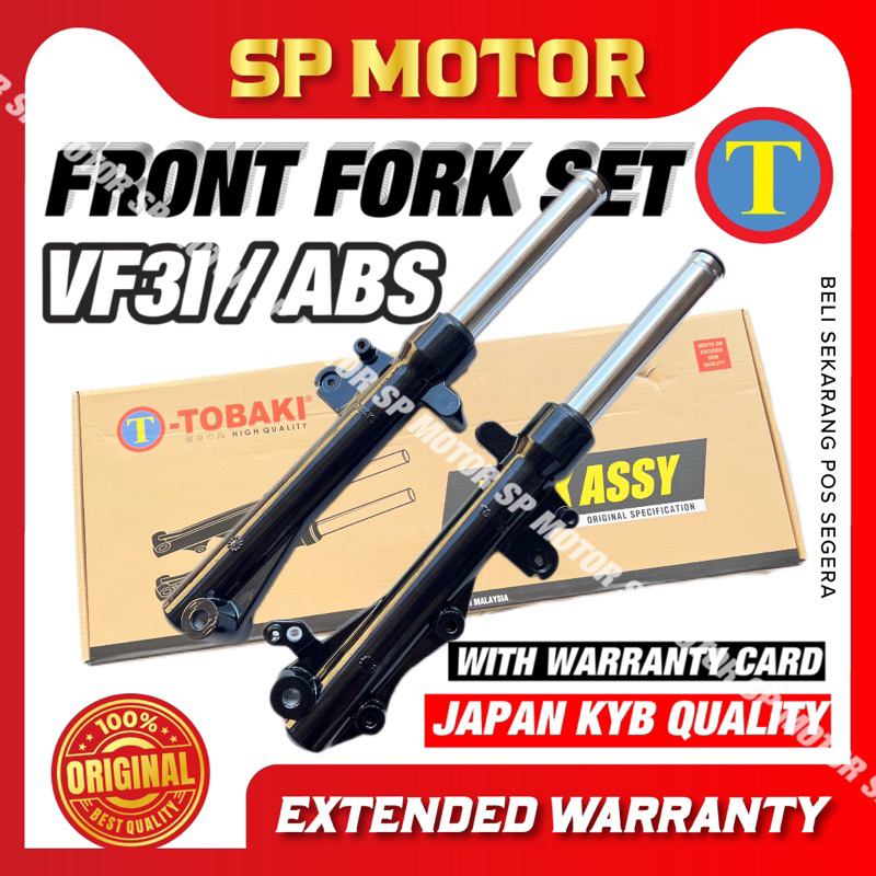 SYM VF3 VF3I VF3 I VF 31(NO ABS) TOBAKI Front Fork Set 100% ORIGINAL ...