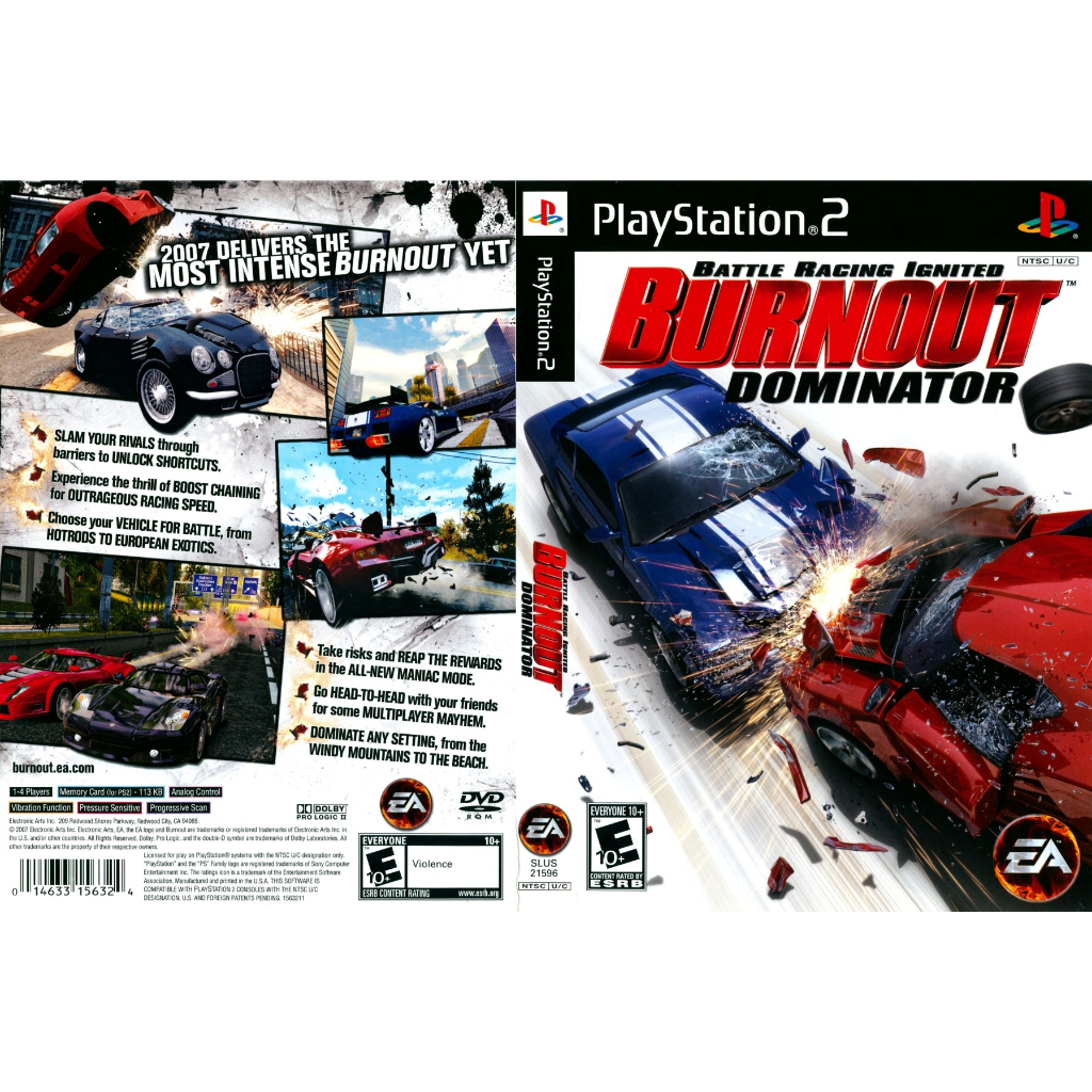 PS2 DVD Games Burnout Dominator | Shopee Malaysia