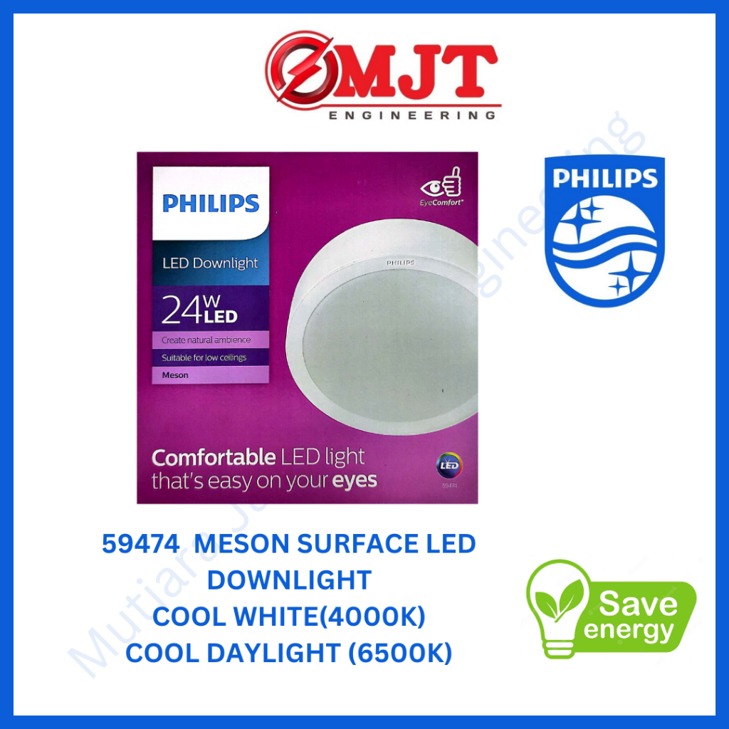 PHILIPS Meson Surface Mounted Led Downlight 4000k 6500k | Shopee Malaysia