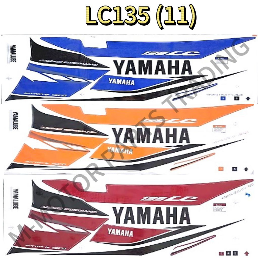 YAMAHA LC135 (11) BODY STICKER | Shopee Malaysia