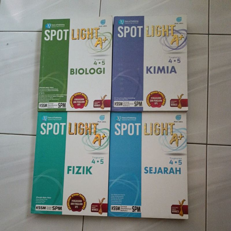 Spotlight A+ Biologi/Kimia/Fizik/Sejarah T4 & T5 (KSSM) | Shopee Malaysia
