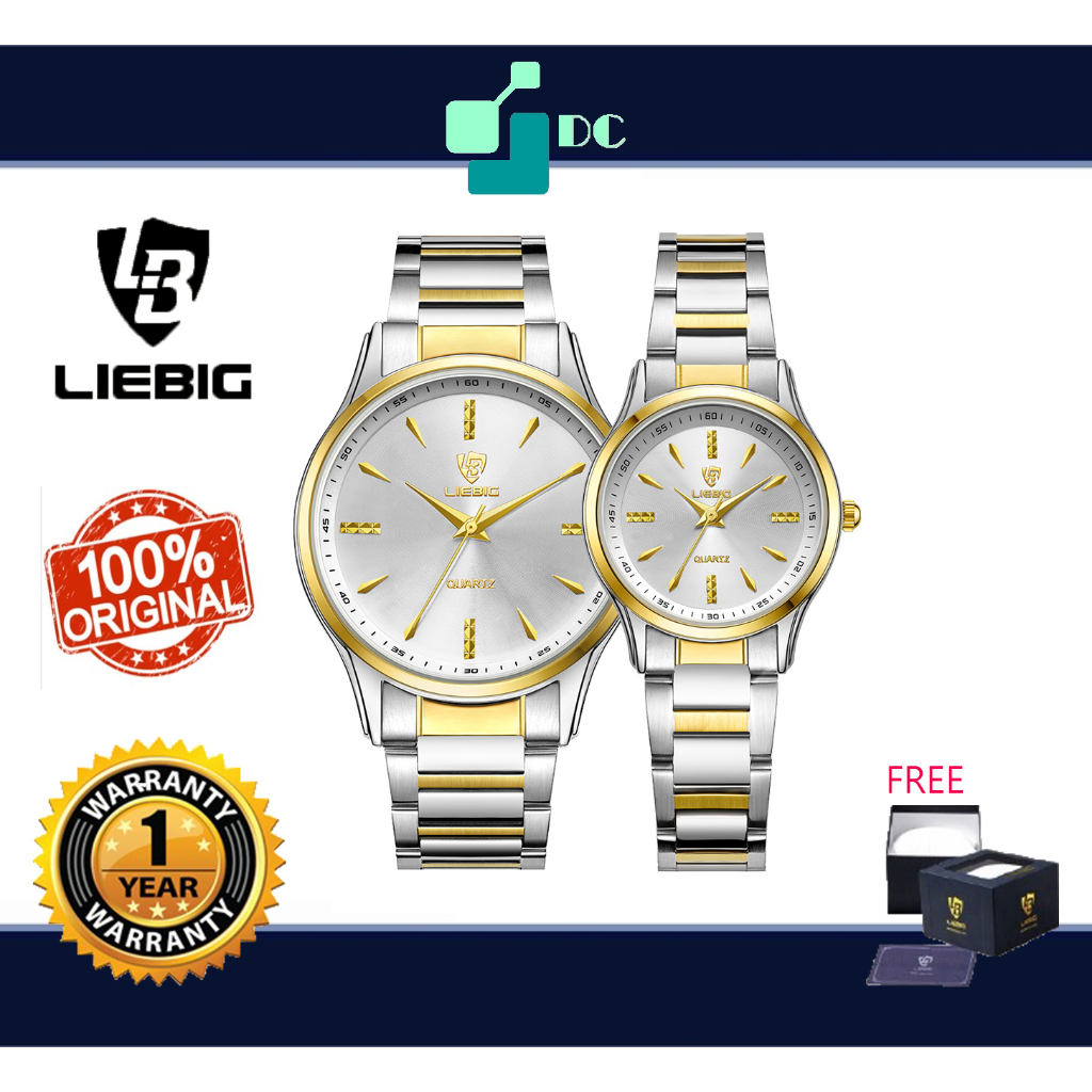 LIEBIG L1016 Jam Tangan Lelaki Watch Men Quartz Casual Stainless Steel ...
