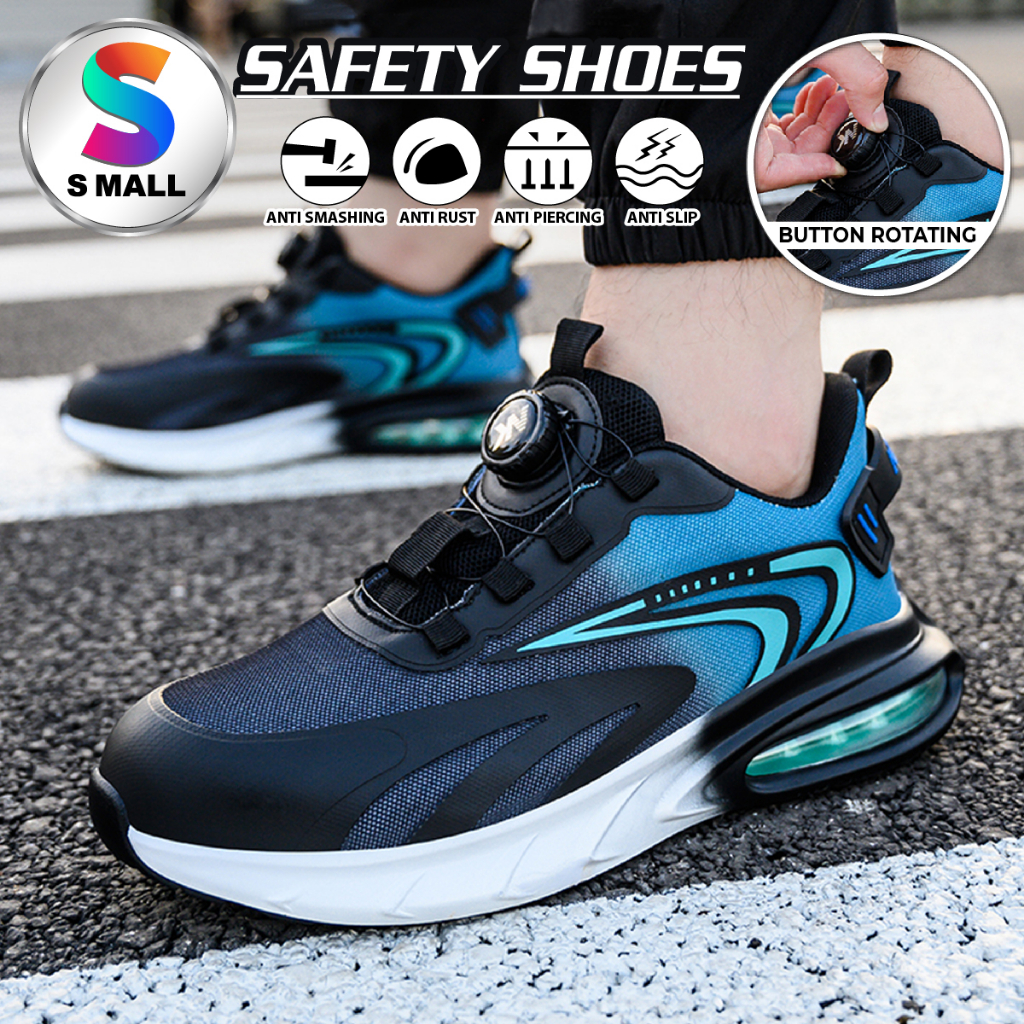 Safety Shoes Anti-Smashing Anti-Piercing Steel Toe Cap with Rotating ...