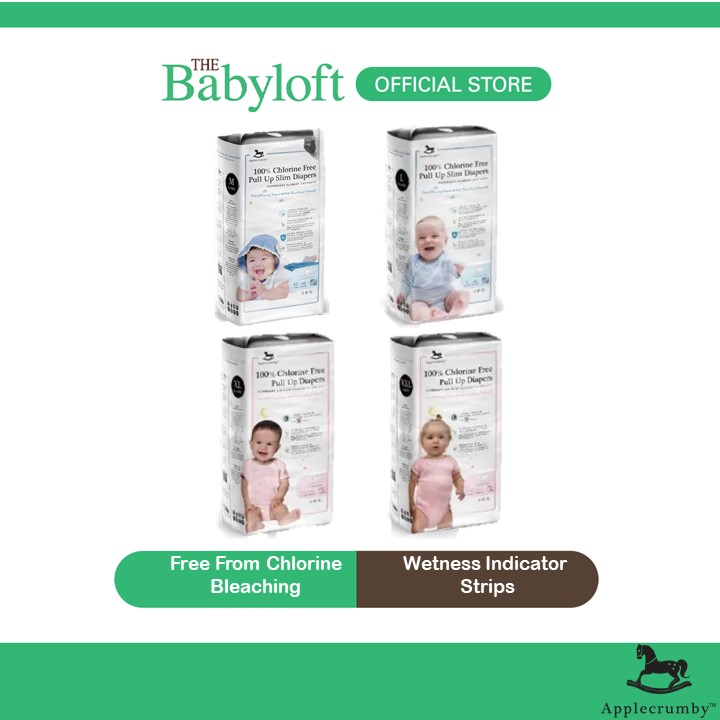 Applecrumby 100% Clorine Free Pull Up Baby Slim Diapers Pull Up Diapers ...