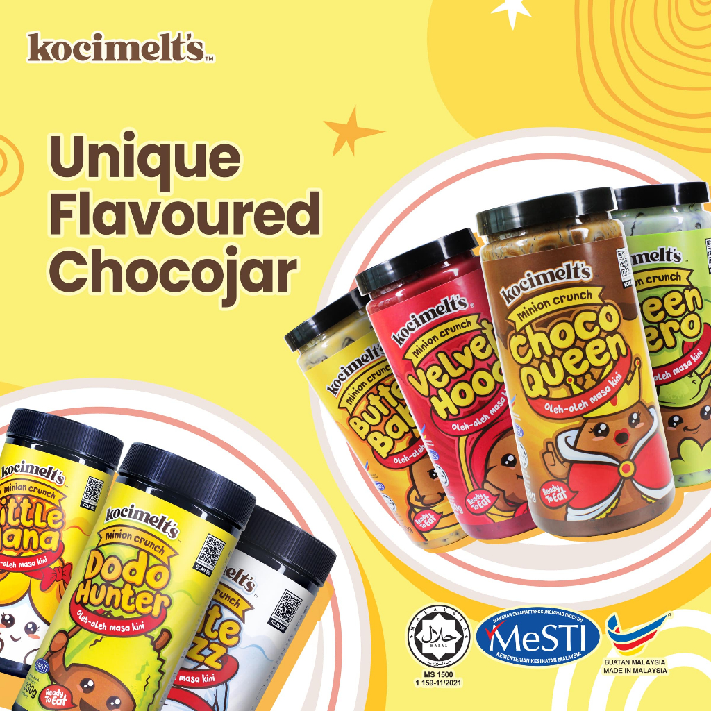 Chocojar 8 Flavour By Kocimelts 330G | Halal | Chocolate | Matcha ...