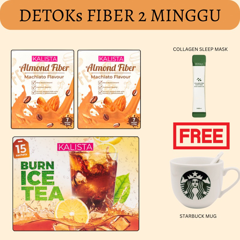 KALISTA COMBO FIBER DETOX ( lost 3-5kg 2minggu) | Shopee Malaysia