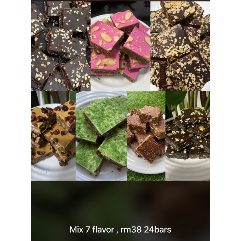 Protein bar mix box 7 topping 25pcs | Shopee Malaysia