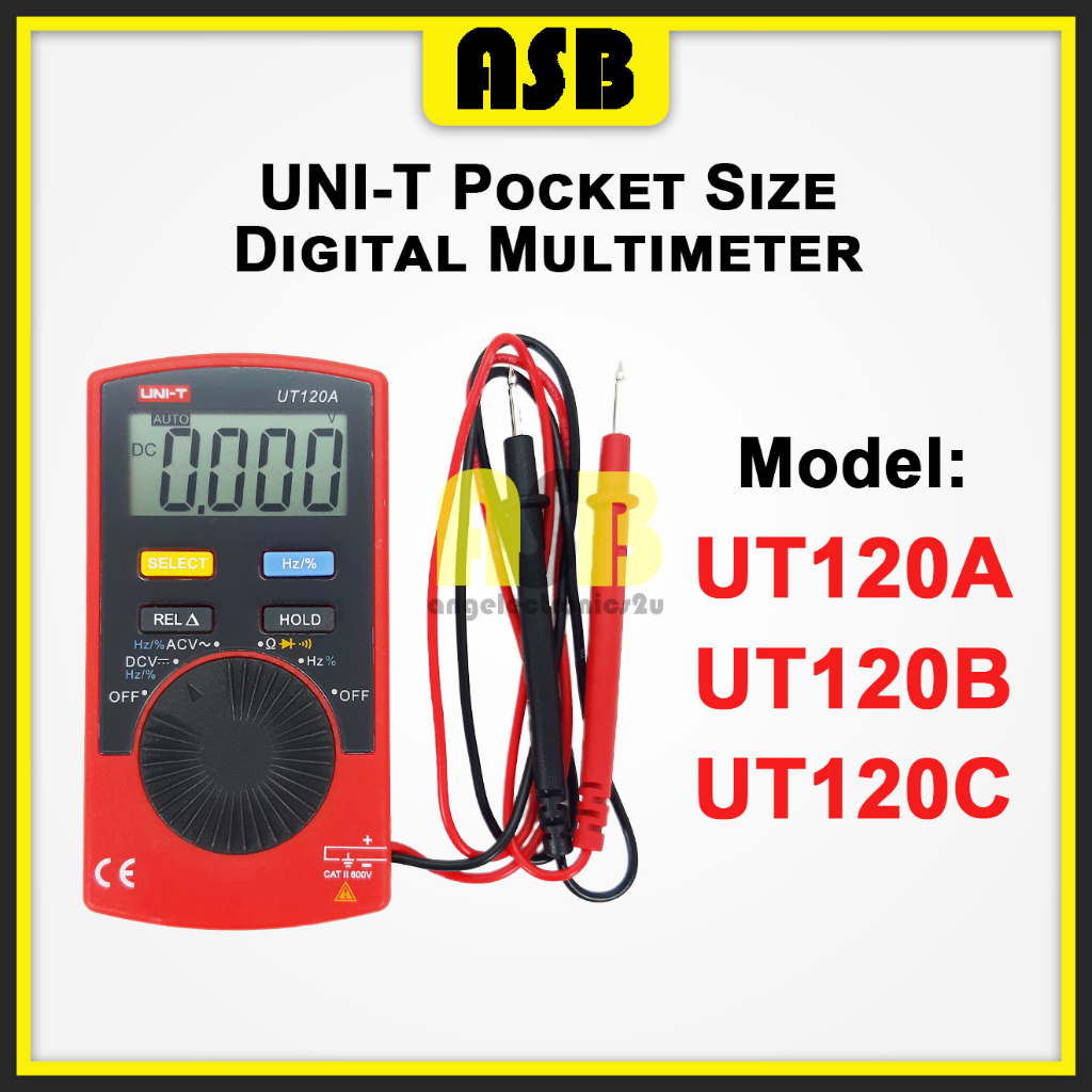 (1pc) Uni-T UT 120 Series Pocket Size Digital Multimeter ( UT 120A / UT ...