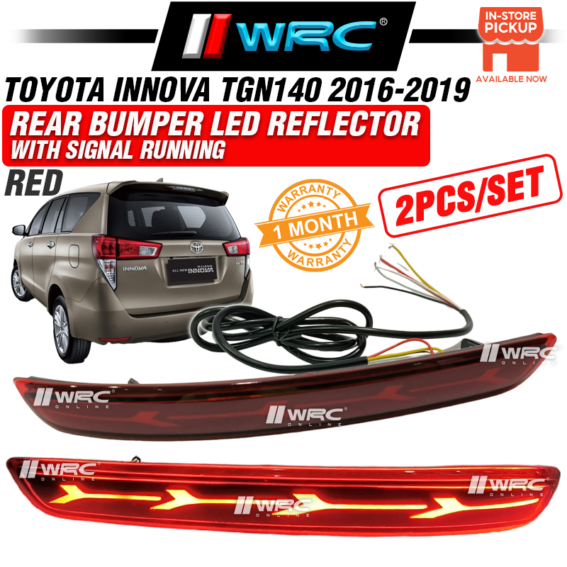 Toyota Innova TGN140 2016 - 2019 Rear Bumper Led Reflector With Signal ...
