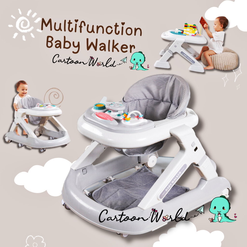 Baby Walker Multifunction Kid Table Push Walker | Shopee Malaysia