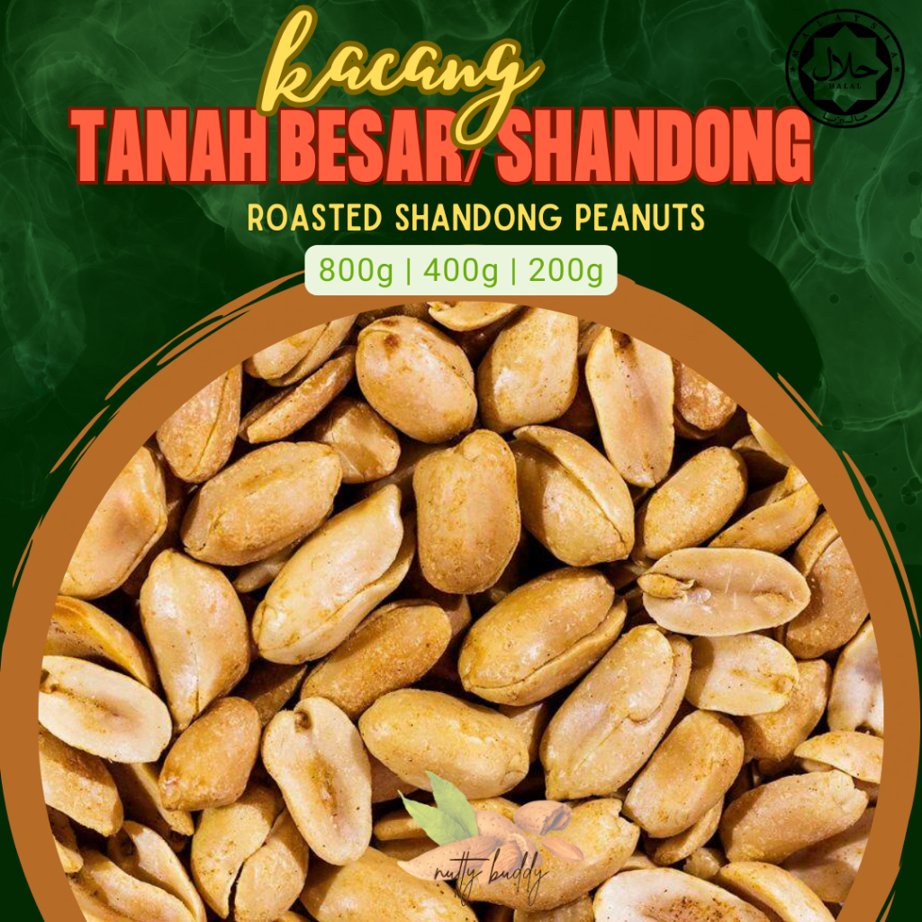 KACANG Shandong (Halal) Kacang Tanah Panggang | Shandong Roasted Peanut Peeled 100g | 200g ...