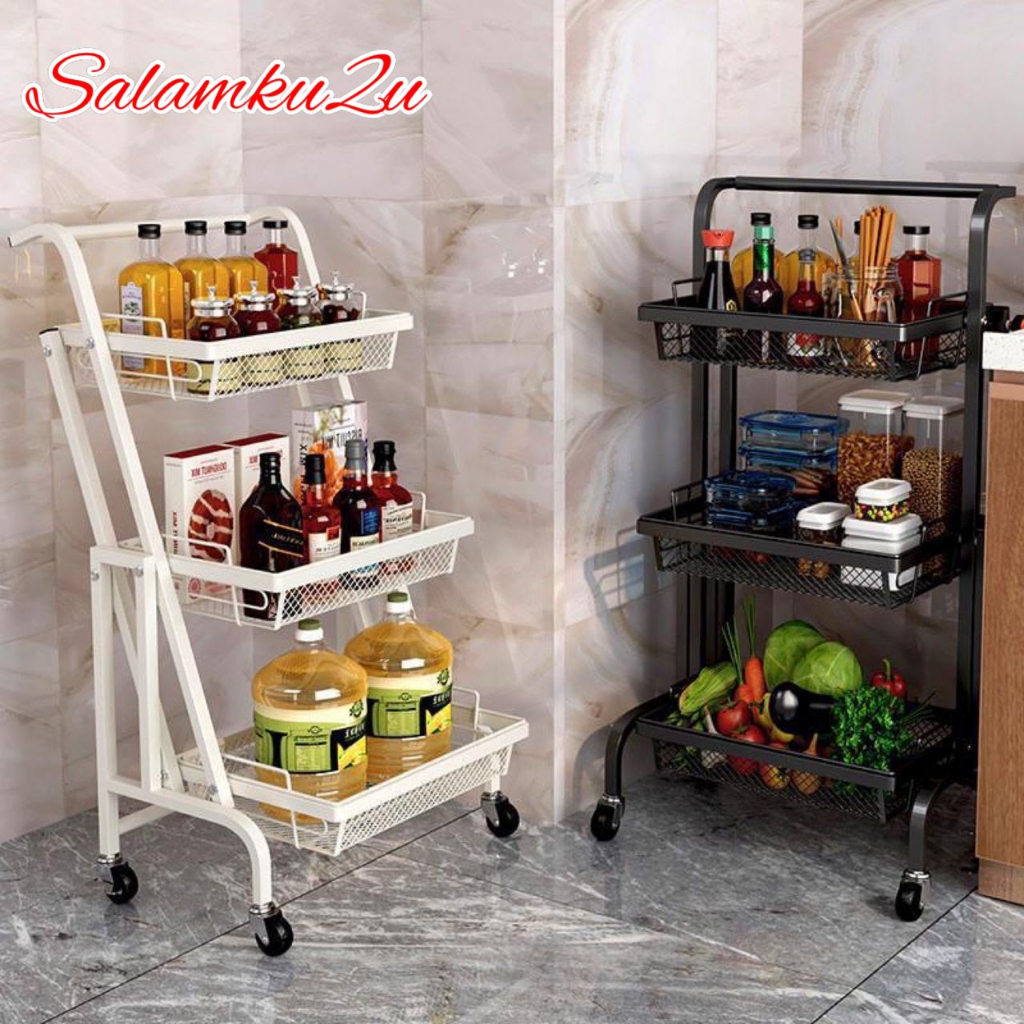Multipurpose Trolley Rack Steel Rack Storage Rack Kitchen Rack Bathroom ...