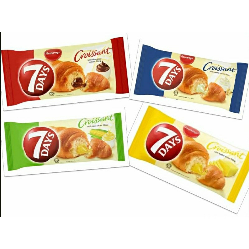 7 Days Croissant 60g vanilla / butter/chocolate | Shopee Malaysia