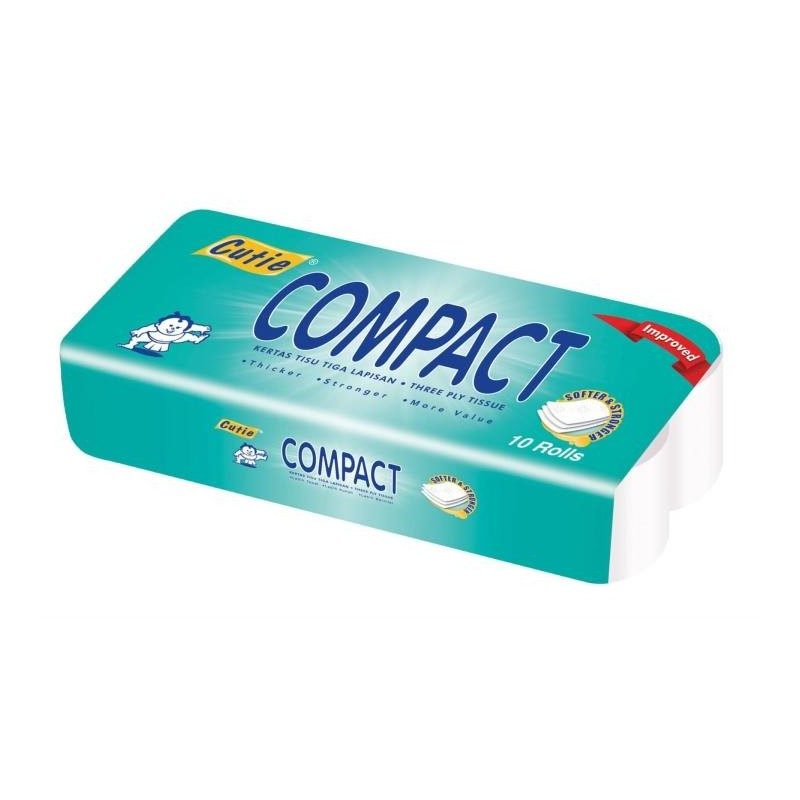 Free Shipping Cutie Compact Eco-Friendly Toilet Rolls 10Rolls (Green) | Shopee Malaysia