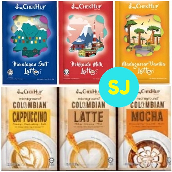 Chek Hup Flavoured Gourmet Latte / Microground Colombian Coffee 28g (1 ...