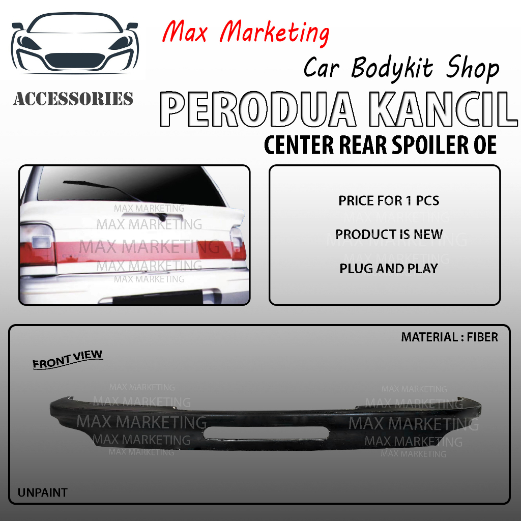 Preodua Kancil Center spoiler OEM | Shopee Malaysia