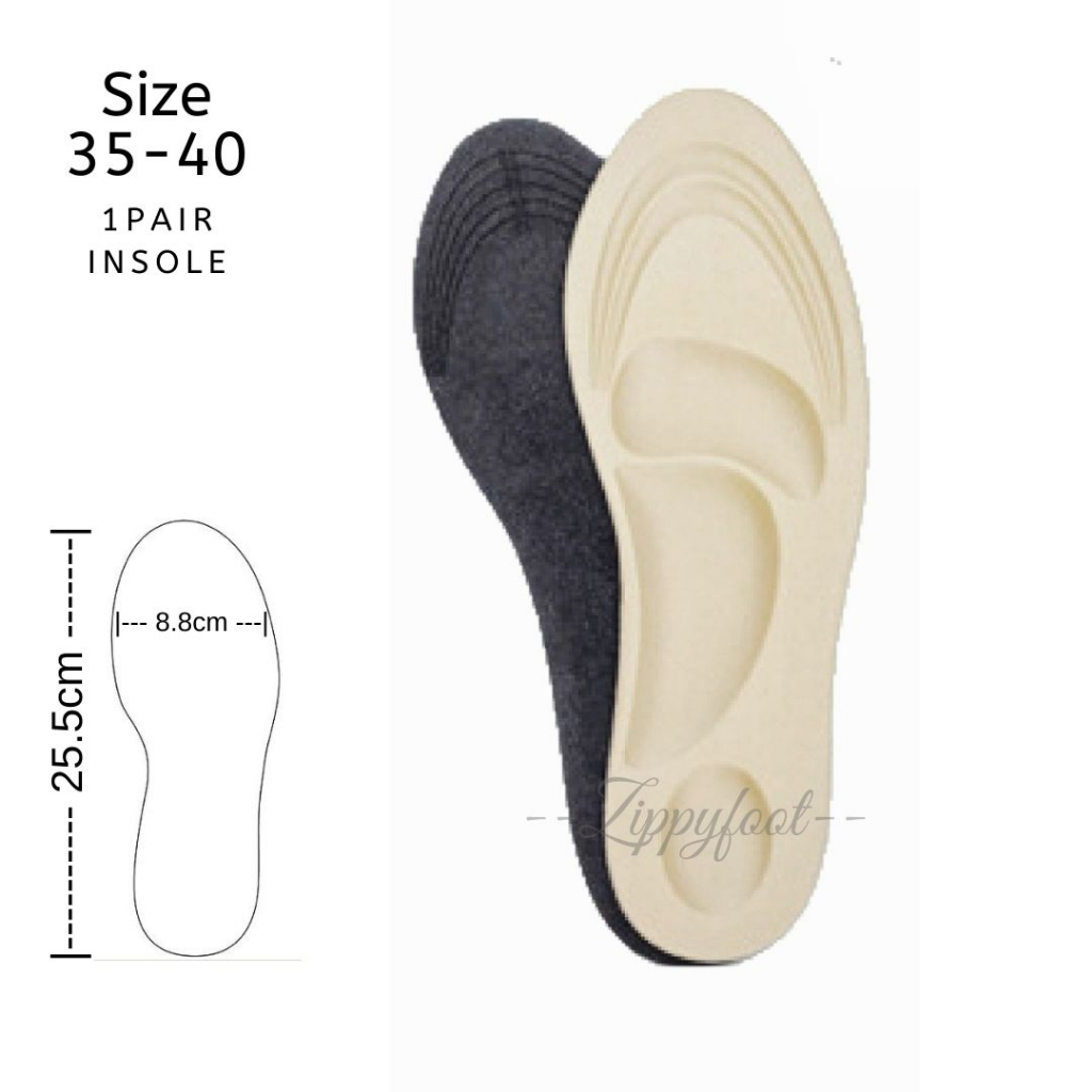 4D Shoe Insole | Supportive Inner Soles | foot beds | kasut pelapik ...