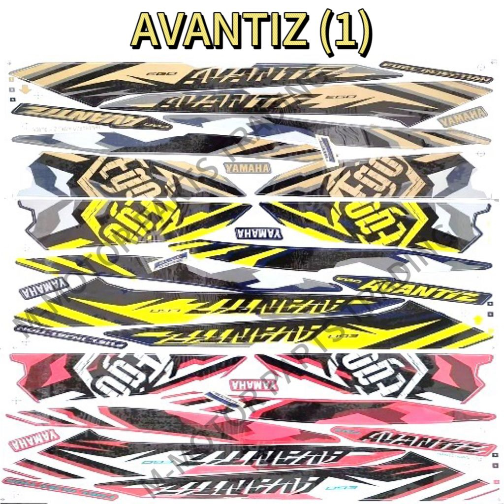 YAMAHA AVANTIZ (1) BODY STICKER | Shopee Malaysia