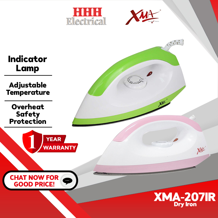 XMA Dry Iron XMA-2071R / PANASONIC Dry Iron NI-317W / Panalux Dry Iron ...