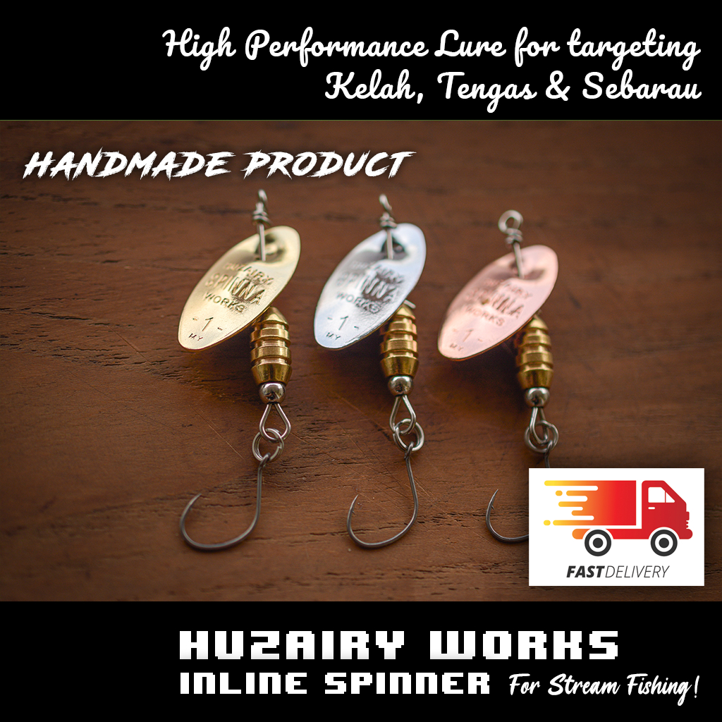 Huzairy Works Inline Spinner / Custom Handmade Lure for Stream Fishing ...