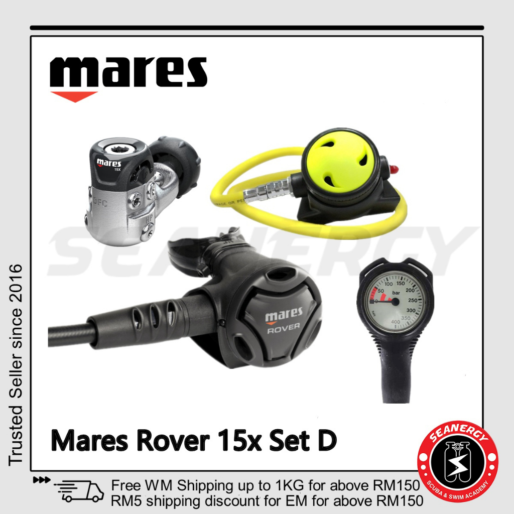 Mares Rover 15x Balanced Regulator Set for Scuba Diving First Stage ...