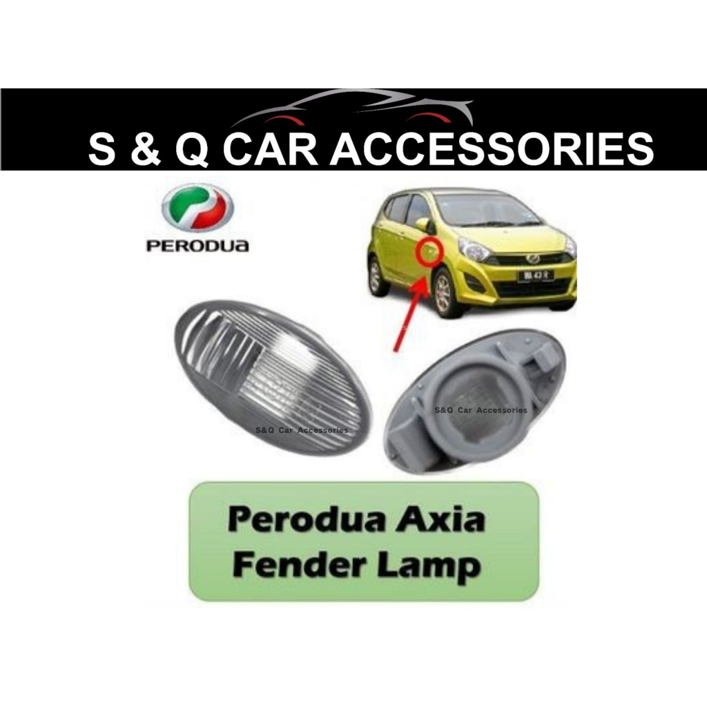 Perodua Axia All Model Fender Lamp / Signal Cover | Shopee Malaysia