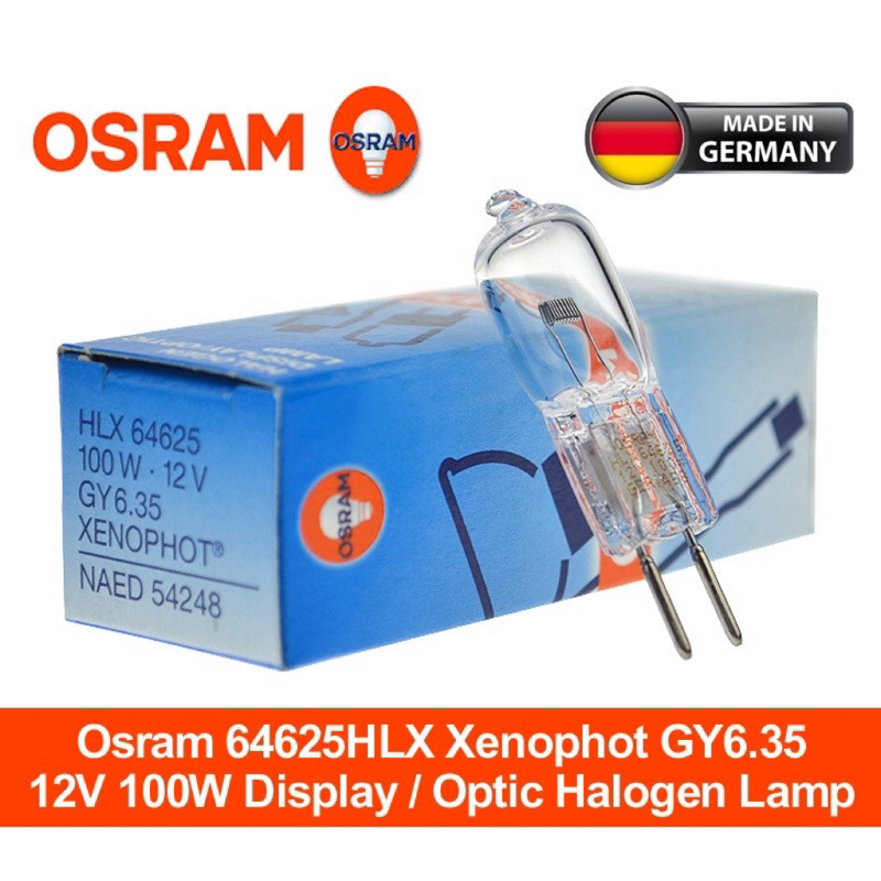Osram HLX 64625 GY6.35 100w 12v Halogen Rocket Bulb | Shopee Malaysia