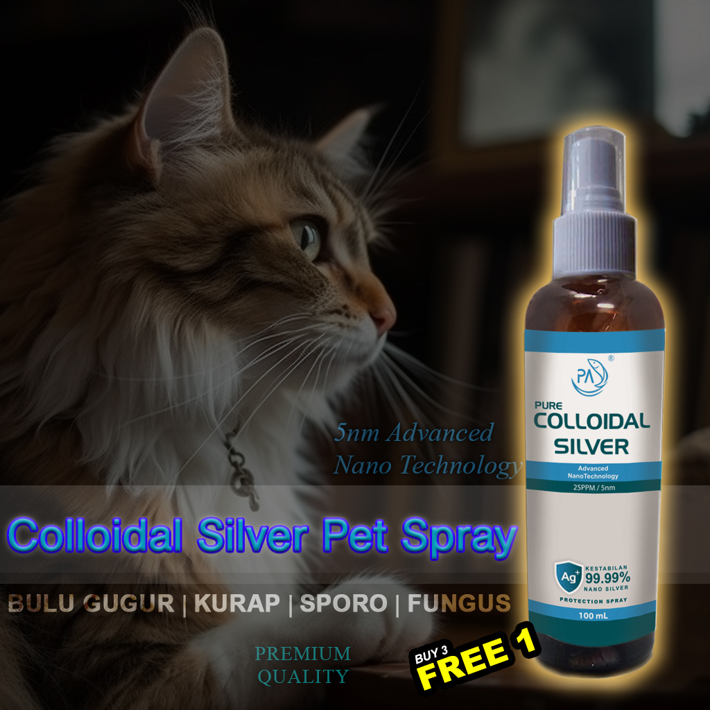 Nano Silver Colloidal Silver Nanoperak 25ppm PA PureColloidal Ubat ...
