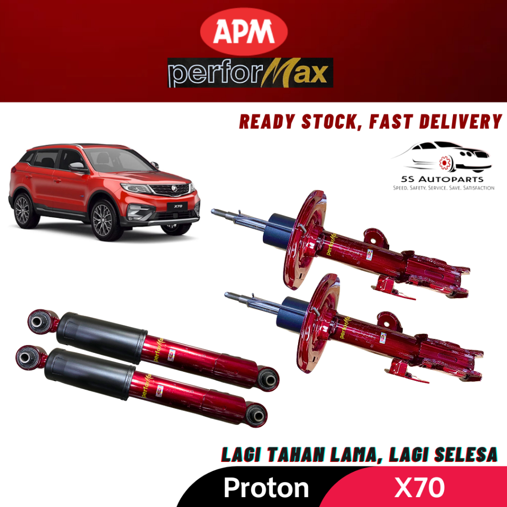 APM Performax Proton X70 Front / Rear Heavy Duty Sport Absorber Set ...