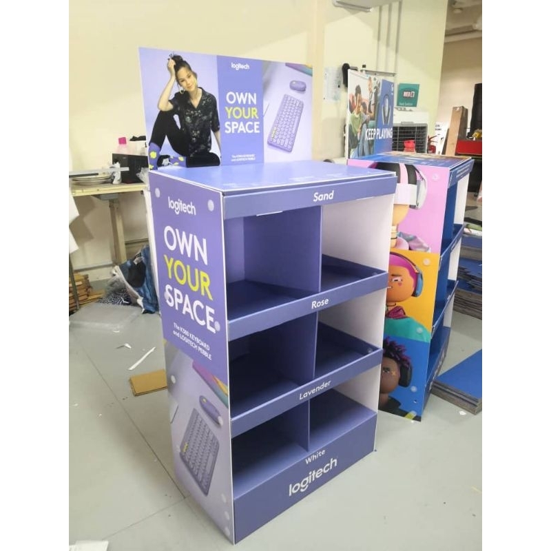POP Standee Display ( Carton Rak)Cardboard Display/Product Display Tray ...