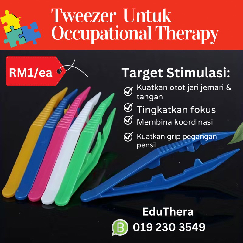 Sepit Tweezer Clip For Upgrading Activities Fine Motor Skills Autism ...