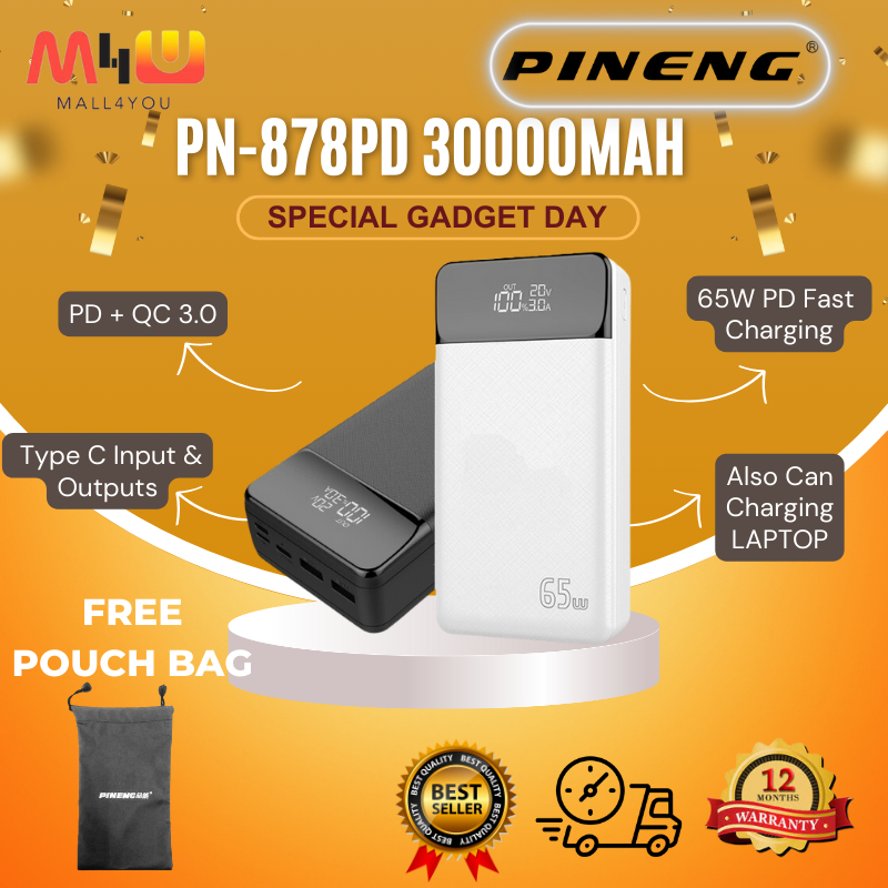 Pineng PN-878 65W 30000Mah Type C Input Output + Micro USB & Fruit ...