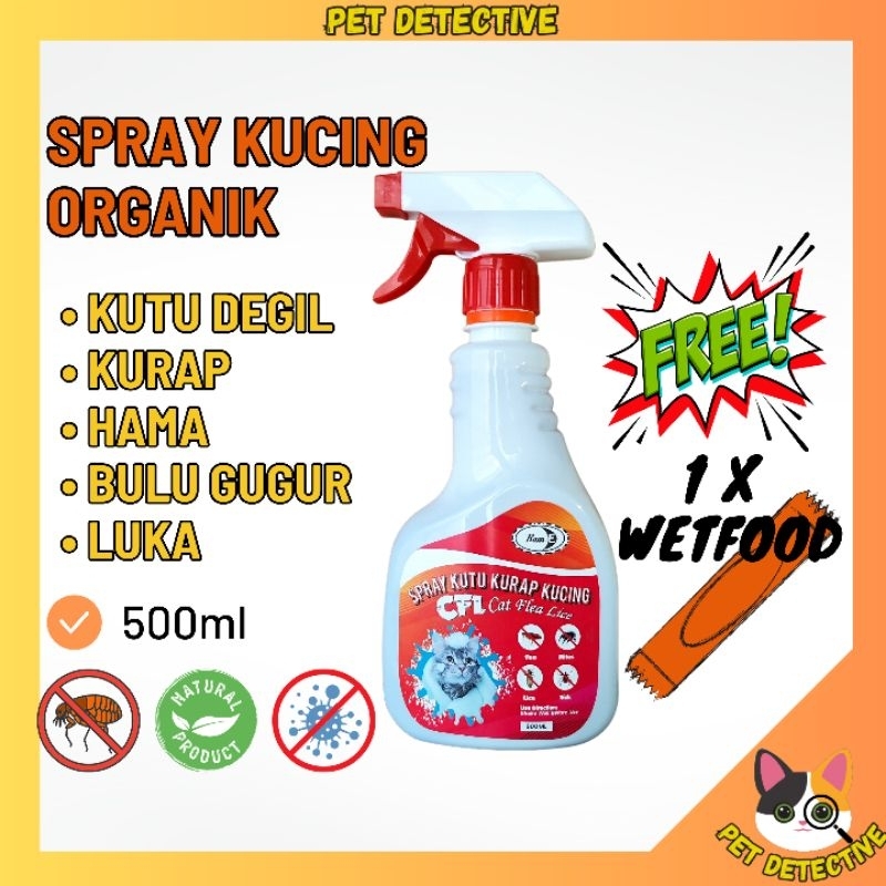 Ubat Kutu Kucing Ubat Kurap Kucing Flea Cat Spray Paling Berkesan ...
