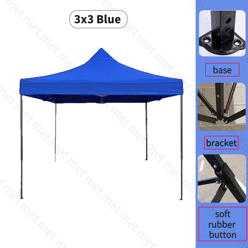Khemah 10x10 Folding Canopy Tent Retractable Kanvas Kanopi Night Market ...