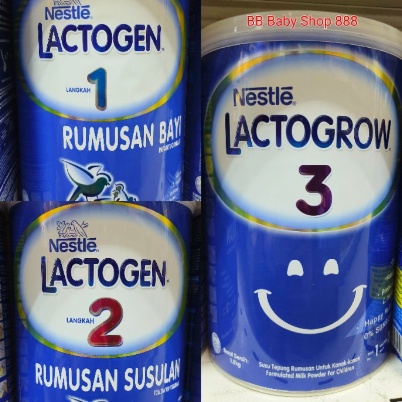 Lactogen 1/ Lactogen 2/Lactogrow 3 (1.75kg/1.8kg Tin) | Shopee Malaysia