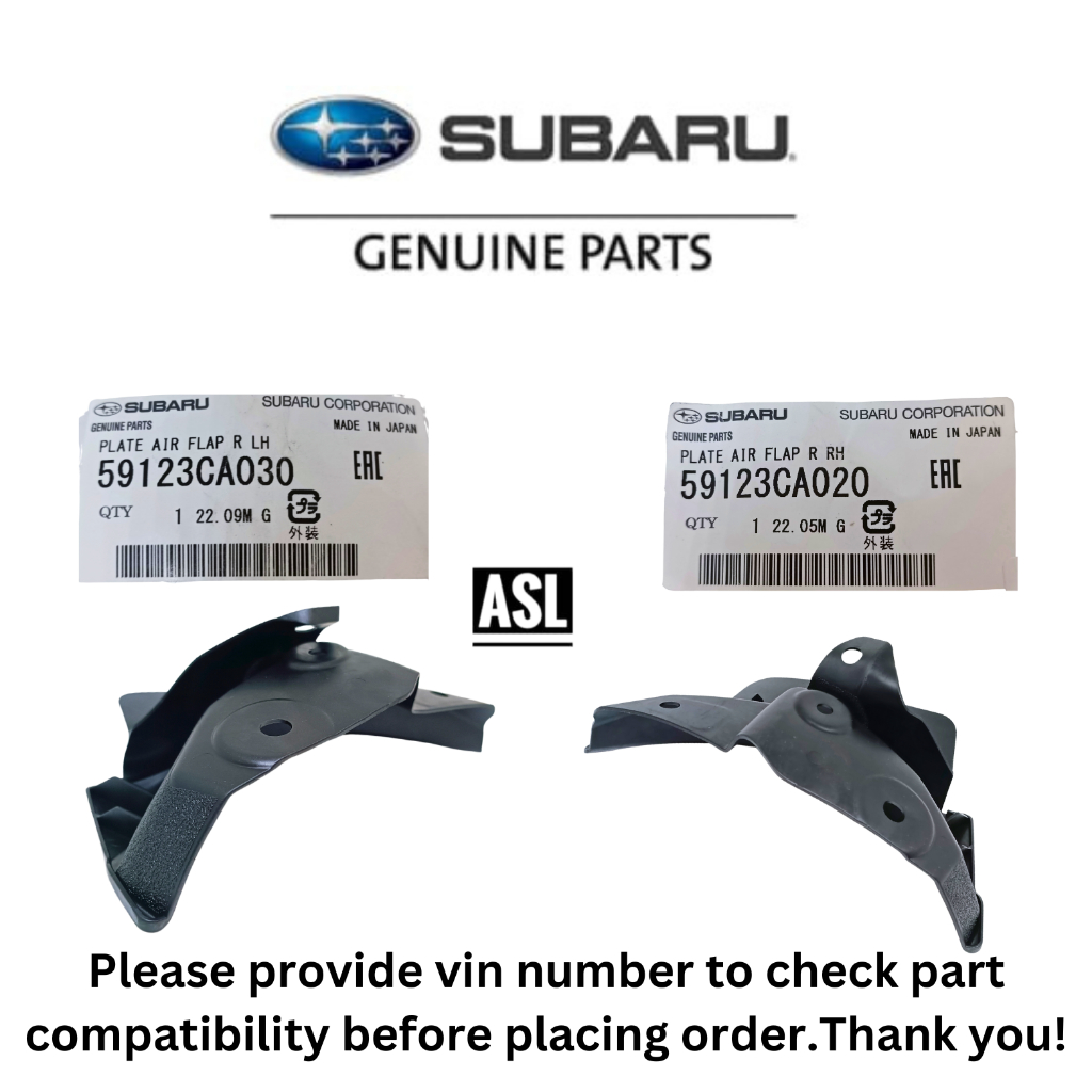 Genuine Subaru BRZ Rear Mudguard Bracket 59123CA020 59123CA030 Fender ...