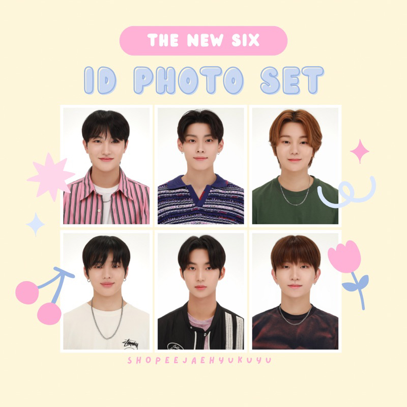 TNX THE NEW SIX ID Photo Passport Set 6 Members Baby Pic | Shopee Malaysia