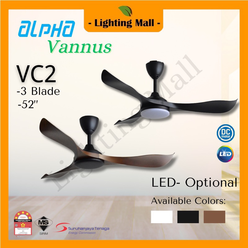 ALPHA Vannus VC2 52 inches DC Remote Ceiling Fan | Shopee Malaysia