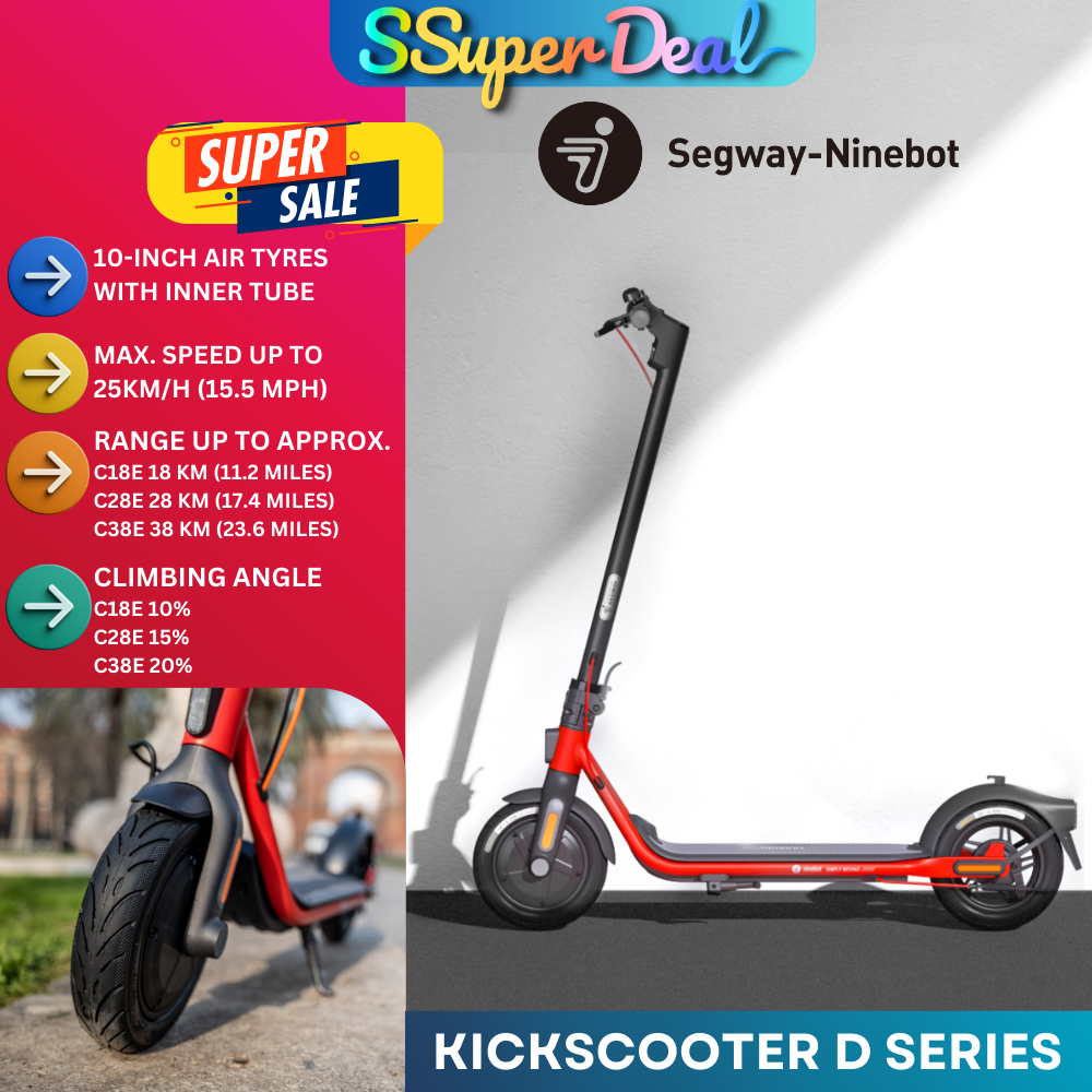 Xiaomi Ninebot Kick Scooter Model D Series (Scooter) D18E D28E D38E ...