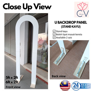 Wood Panel Backdrop Kayu Photobooth Wedding Frame Marriage Party DIY l ...