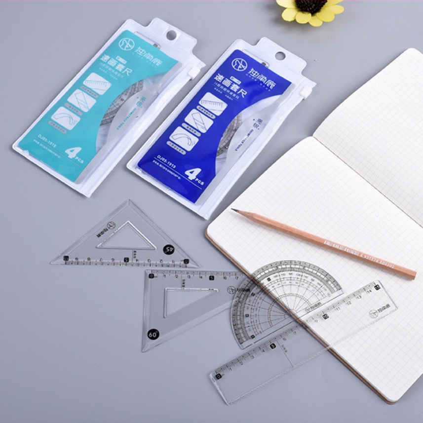 Student Drawing Examination Stationery Ruler Set Mathematics Triangle ...