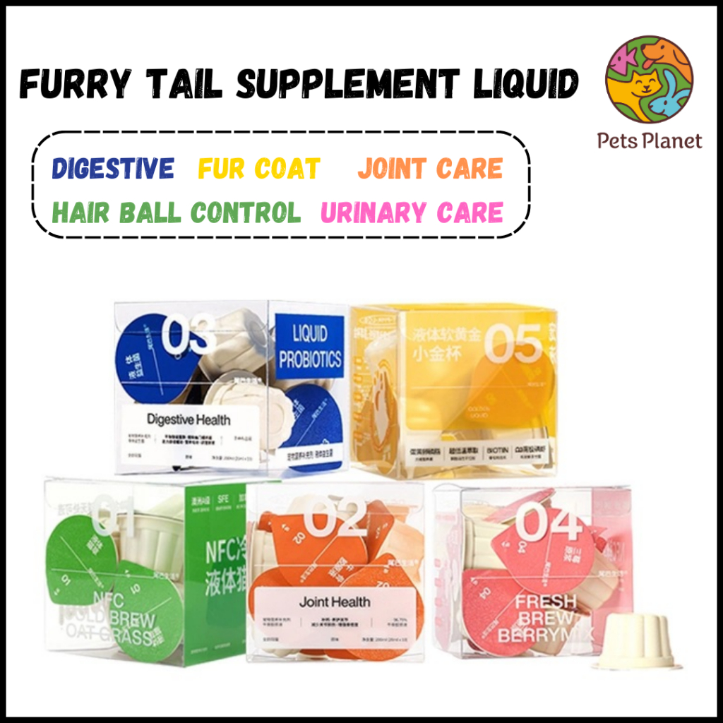 Furry Tail Cat Liquid Probiotic | Hair Ball Control | Skin Care | Cat ...