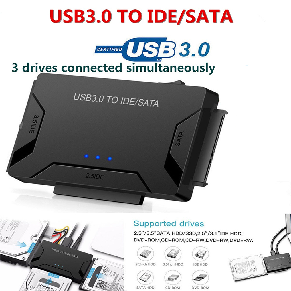 🇲🇾 External Hard Disk Drive Adapter Kit Simple Reliable USB 3.0 To IDE ...