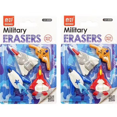 Children Cute fighter plane Series Eraser Rubber Prize Creative Kids ...