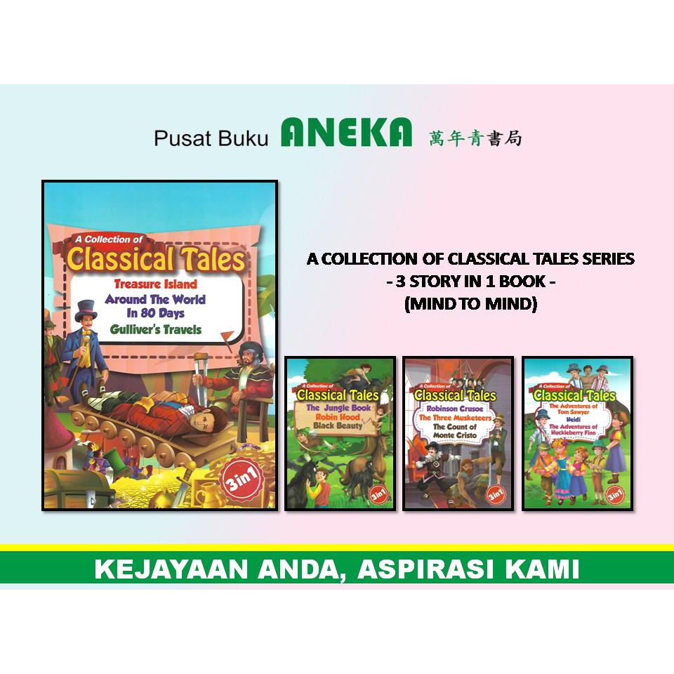 {ANEKA} A COLLECTION OF CLASSICAL TALES 3 IN 1 (MIND TO MIND) | Shopee ...