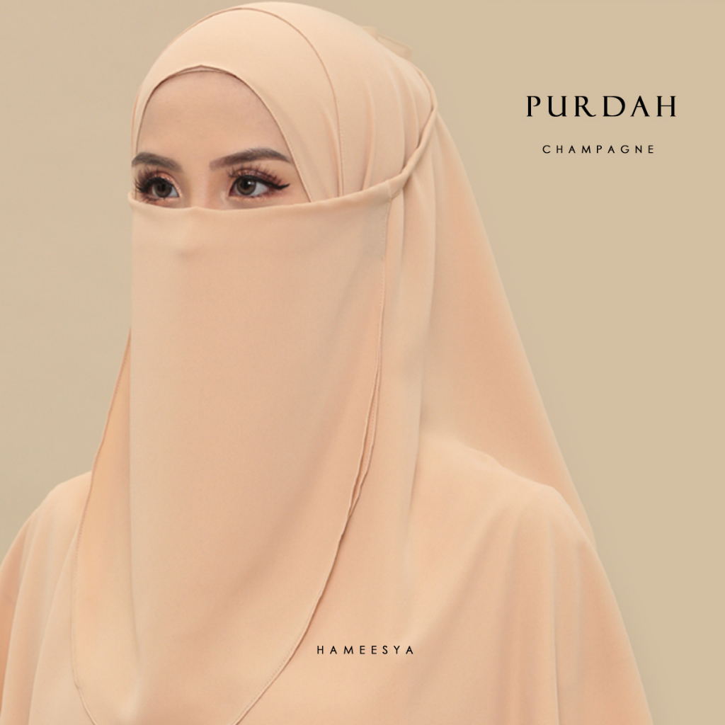 Purdah Sahaja Purdah Chiffon matching with Bshawl & Aisyaa Purdah Dua ...
