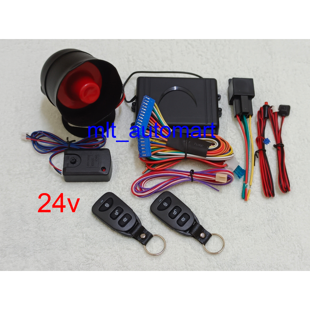 Car Alarm Security System Full Set And Half Set (24 V OR 12V) | Shopee ...