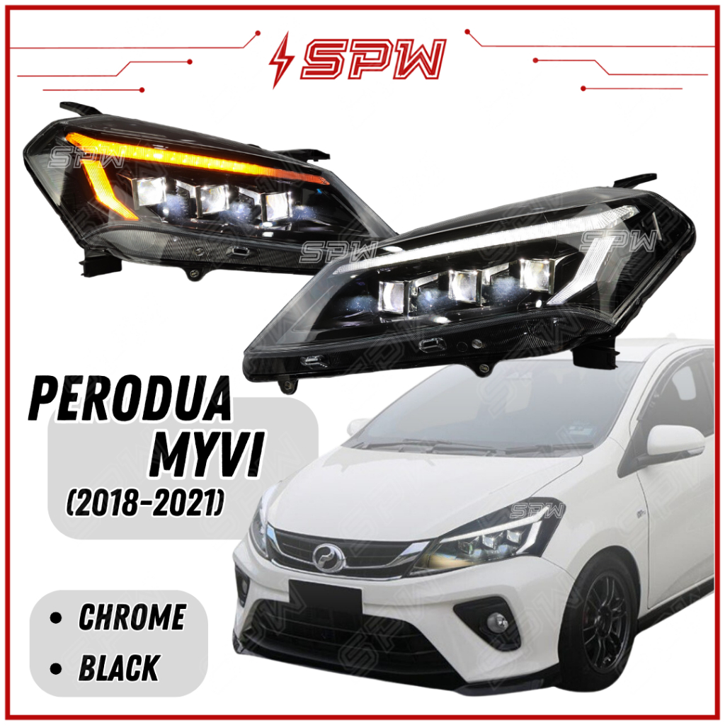 Perodua Myvi G3 MG3 Prefacelift (2018-2021) Lexus-Design Head Lamp Head ...