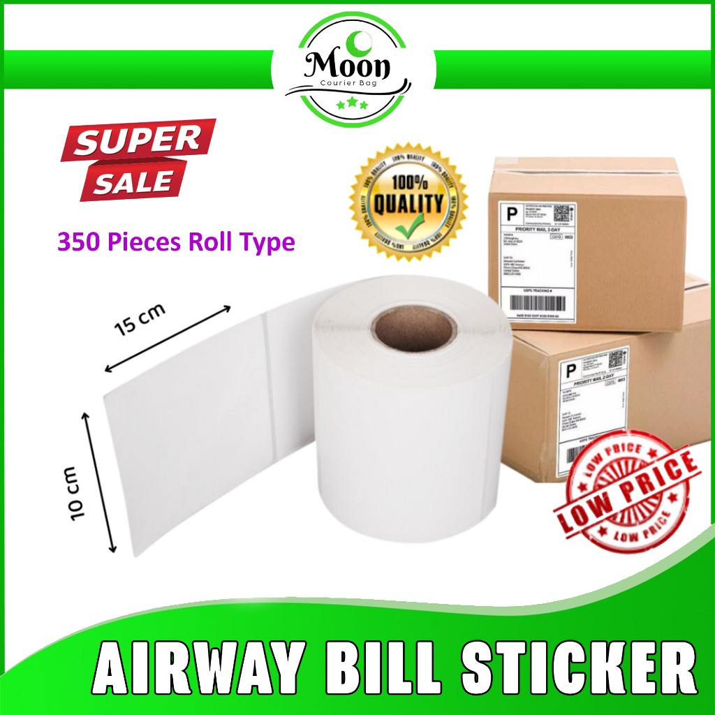 350pcs Airwaybill Shipping Label Roll Sticker || Barcode Label A6 100 ...