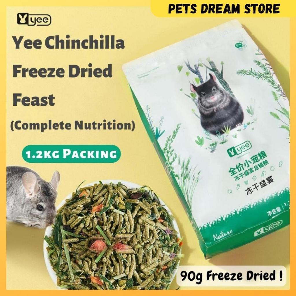 Yee Premium Chinchilla Food Freeze Dried Feast 6 types hay timothy hay ...